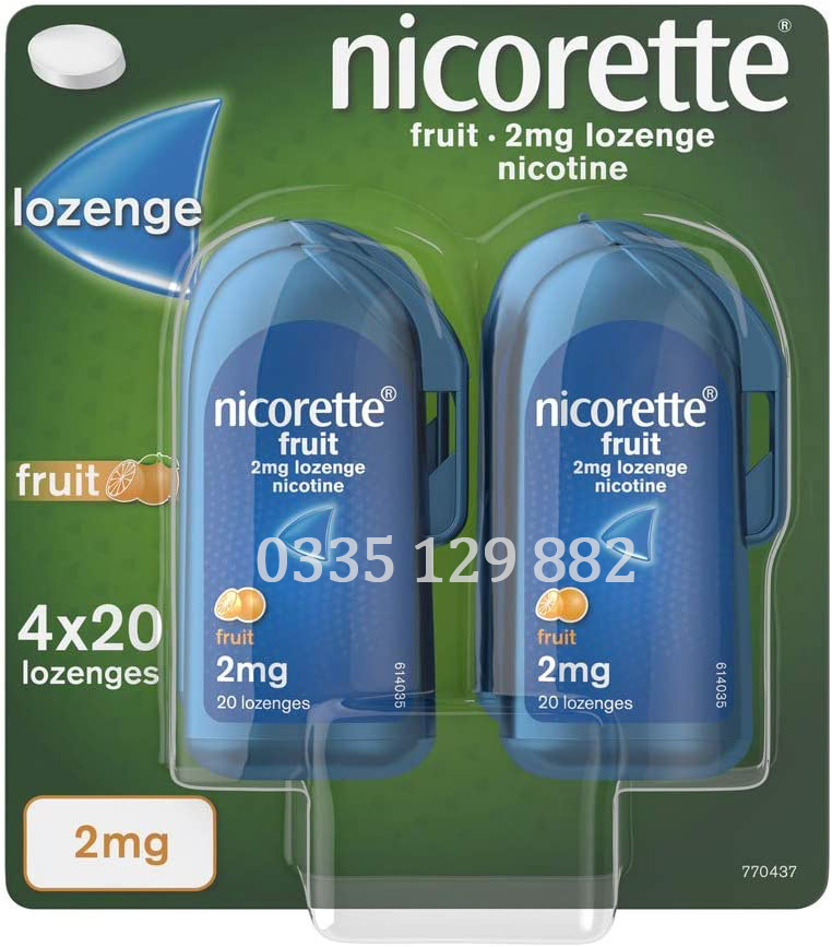 Nicorette Cools Lozenges 2mg-40 pieces-kẹo ngậm cai thuốc lá ...