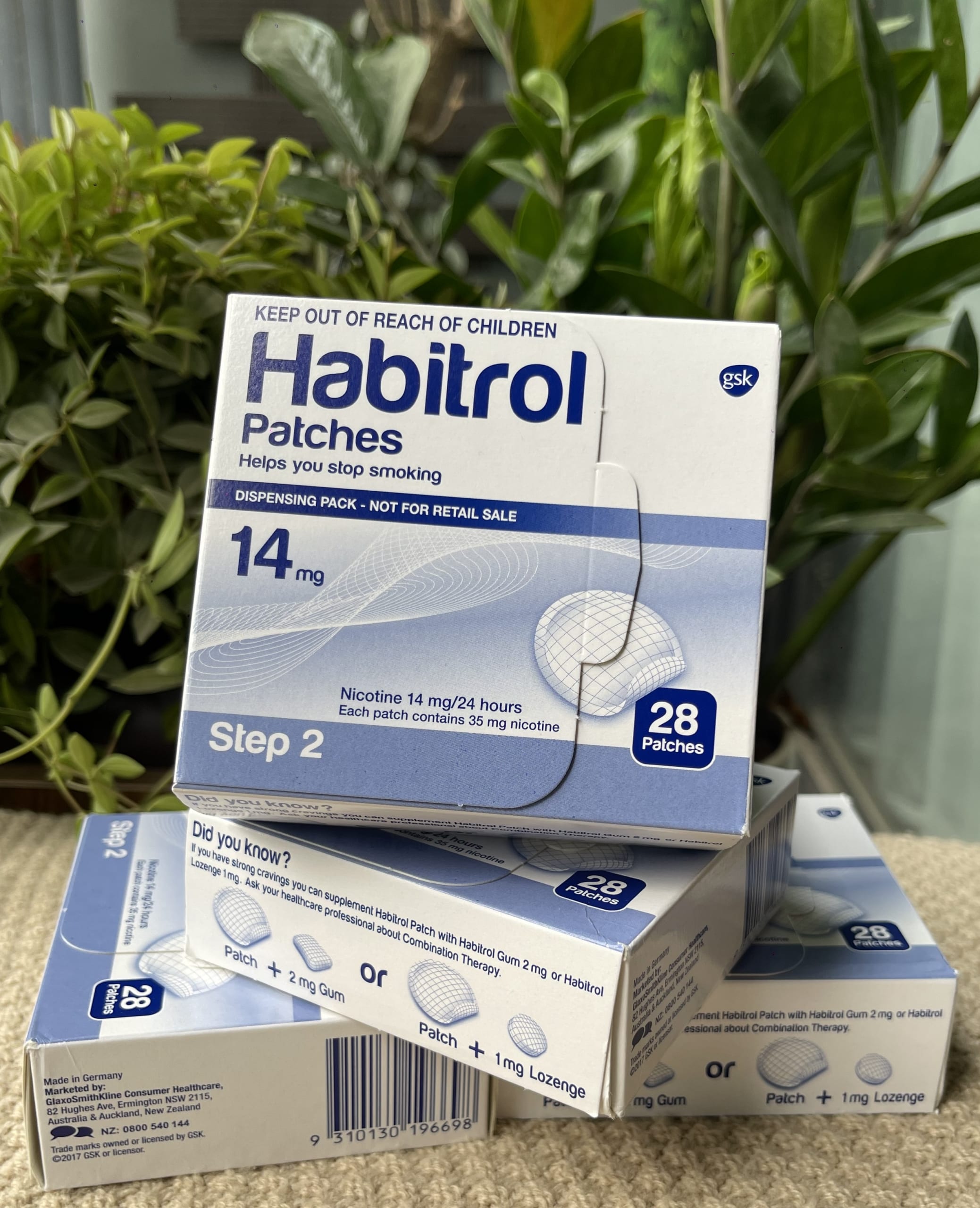 Miếng dán cai thuốc lá Habitrol 14mg Step 2-STEP 2 Habitrol Transdermal ...